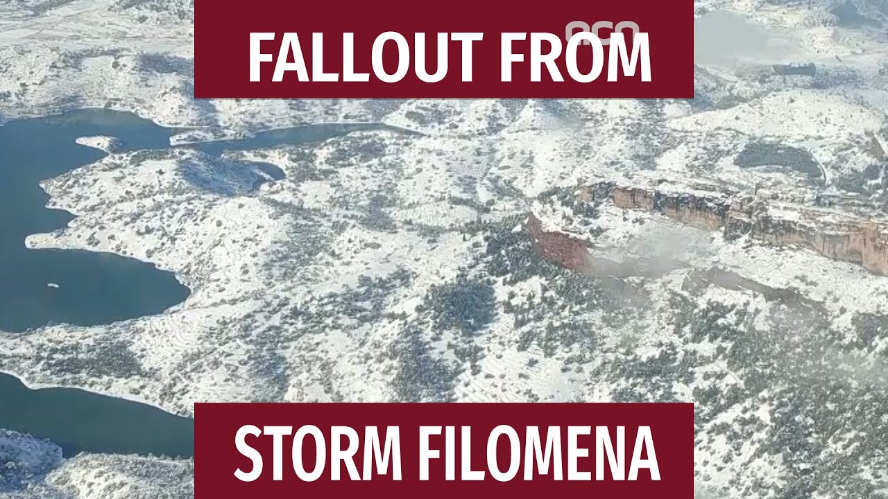 Fallout from Storm Filomena - YouTube