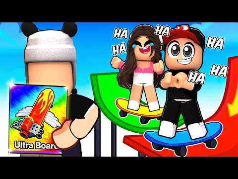 Skateboard Obby’de NOOB Gibi Davrandım, Sonra %0.01’lik KAYKAYI Kullandım…