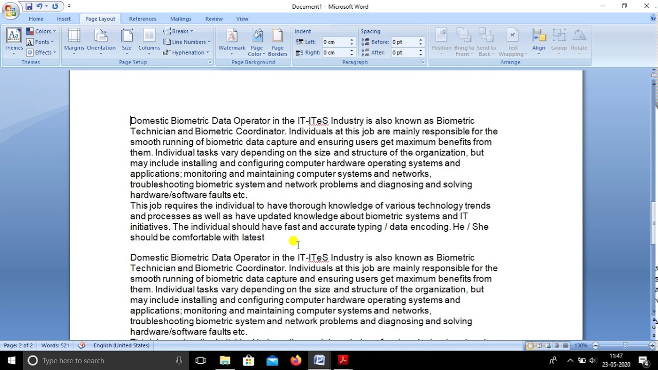 PAGE BREAK SECTION BREAK AND COLUMN BREAK IN WORD PROCESSOR(WORD ...