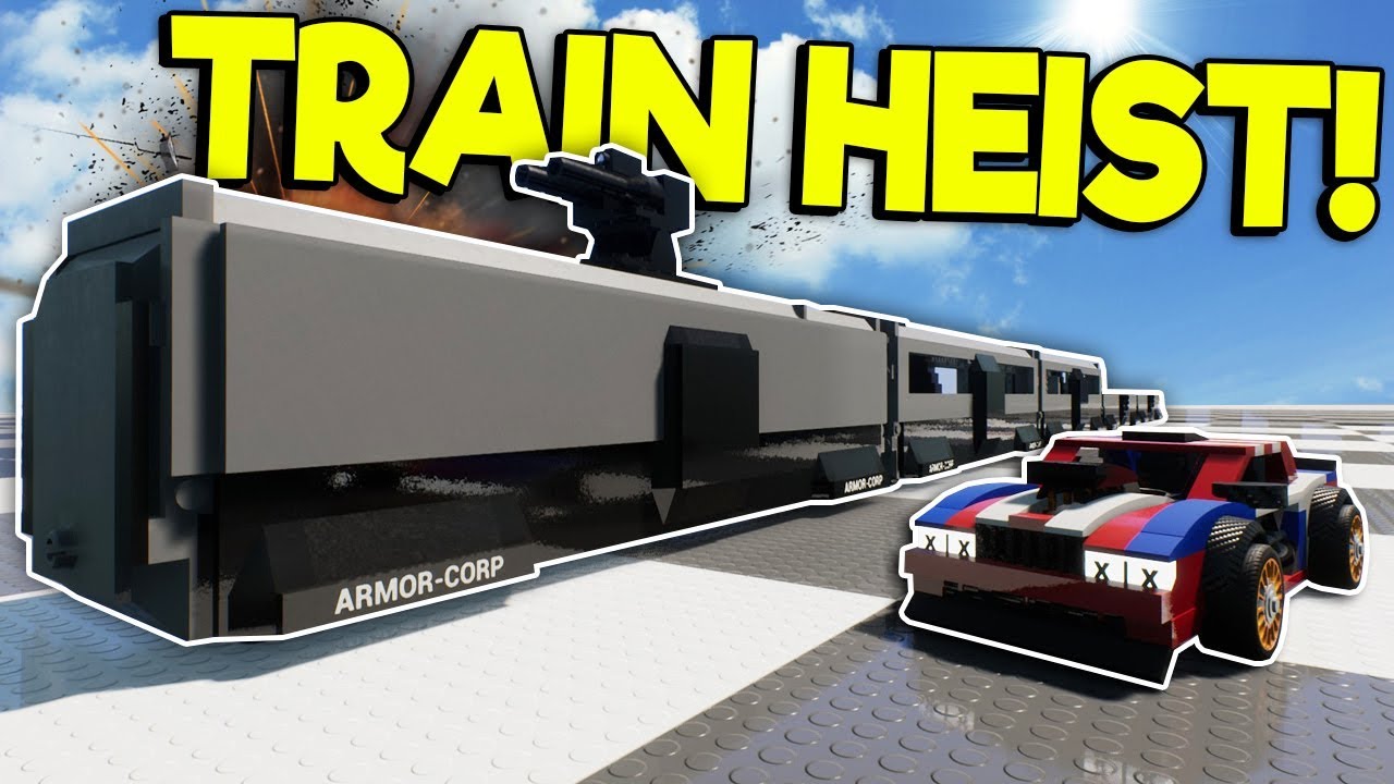 LEGO ARMORED TRAIN HEIST & CRASHES! - Brick Rigs Multplayer Gameplay ...