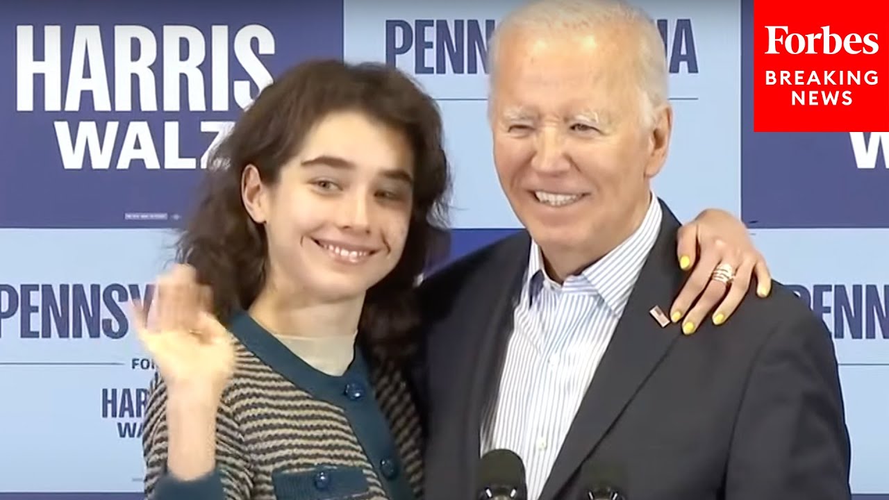 WATCH: President Biden Brings His Granddaughter Natalie On Stage During ...