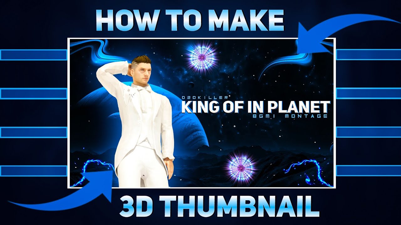 Make This amazing BGMI MONTAGE THUMBNAIL with 3d character | bgmi ...
