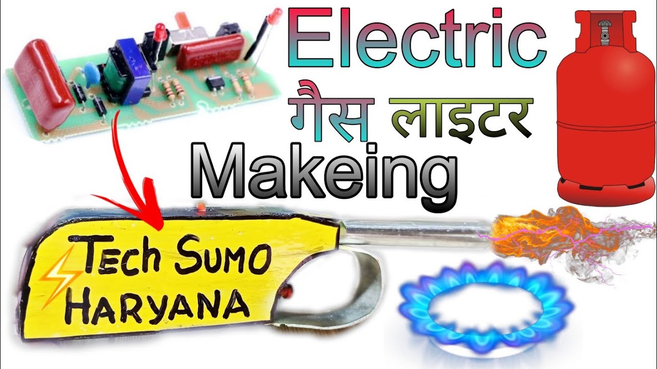 How Make A Electric Gas lighter At The Home //with charging Gadget in ...