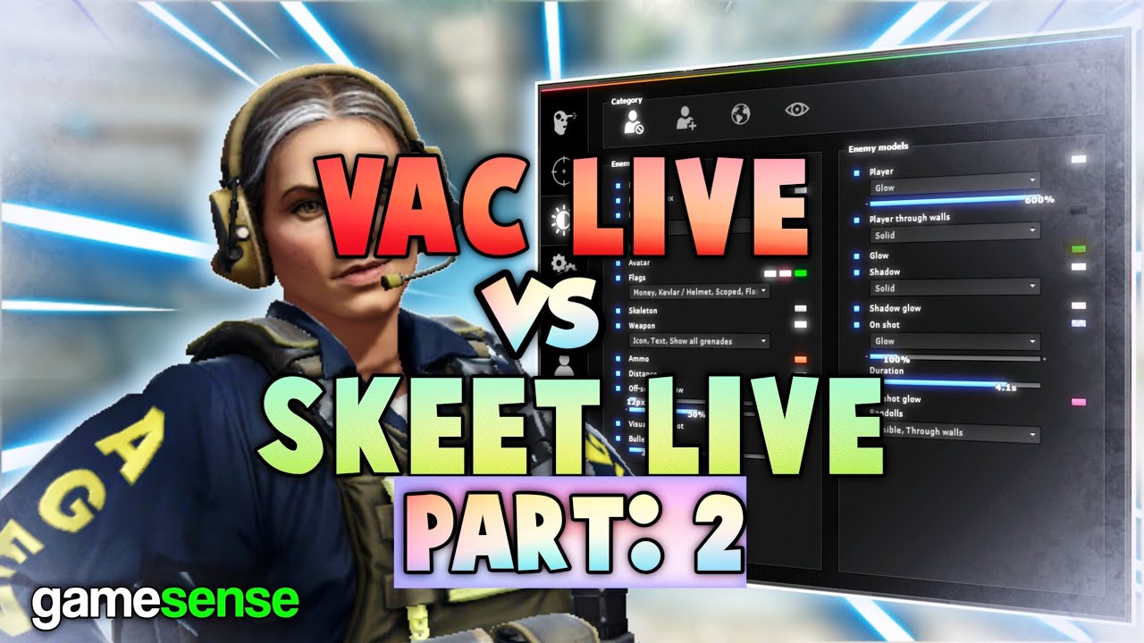 CS2: CAN YOU STILL RAGE WITH GAMESENSE/SKEET.CC? | PART:-2 | VAC 3.0 MM ...