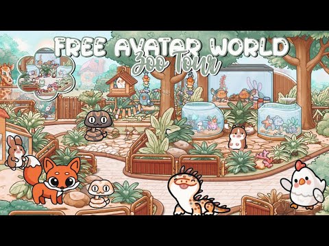 AVATAR WORLD FREE ZOO 🐢🦒🦧🌿TOUR|| NEW UPDATE 