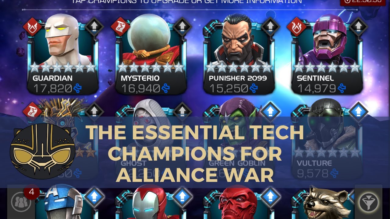 The Essential Tech Champions For Alliance War - YouTube
