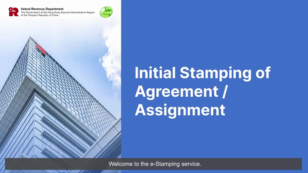 Initial Stamping of Agreement / Assignment - YouTube
