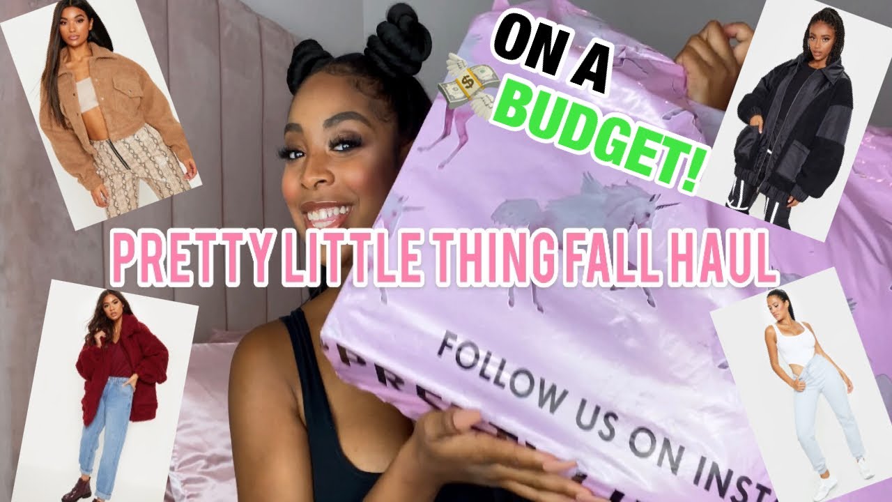PRETTY LITTLE THING FALL TRYON HAUL | COATS, SWEATS, & JOGGERS EDITION ...