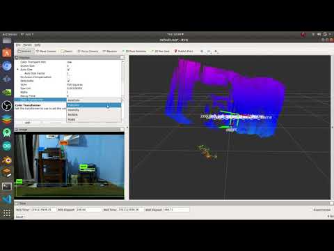 Object detection with 3D ZED camera in ROS using YOLO - YouTube
