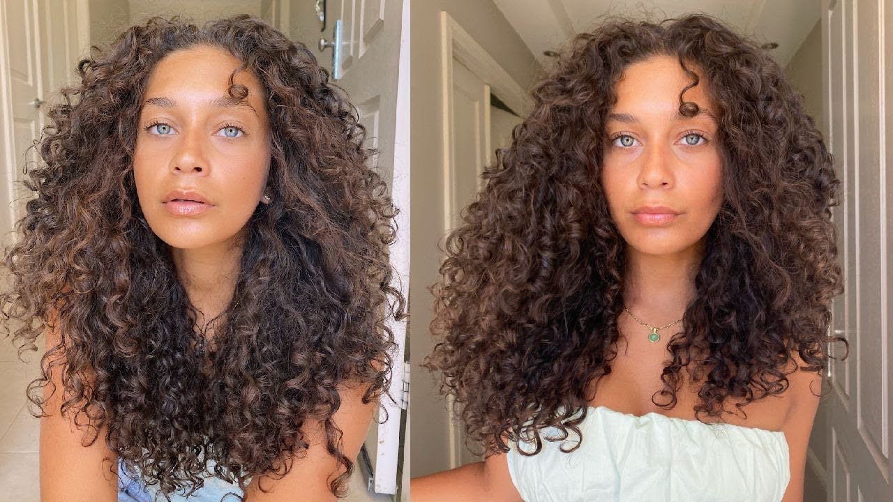 VOLUME FOR LONG CURLY HAIR | How To Routine for big curls - YouTube