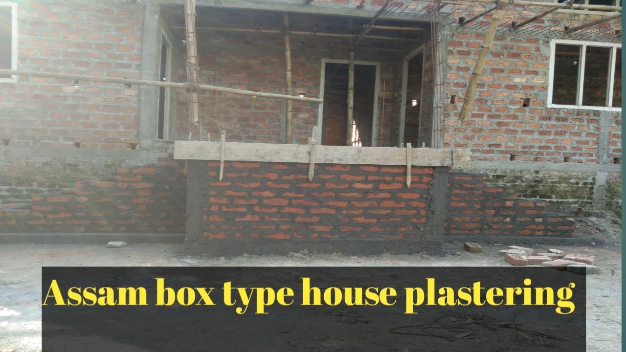 Assam Box type house plastering - YouTube