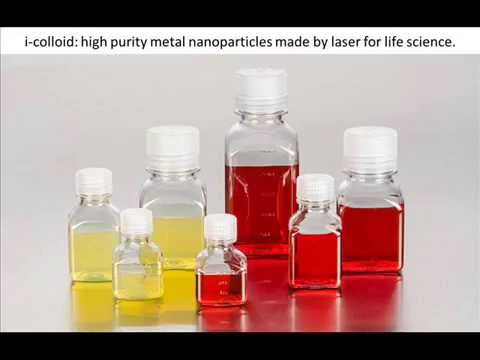 Gold Nanoparticles Made by Laser (i-colloid) - YouTube