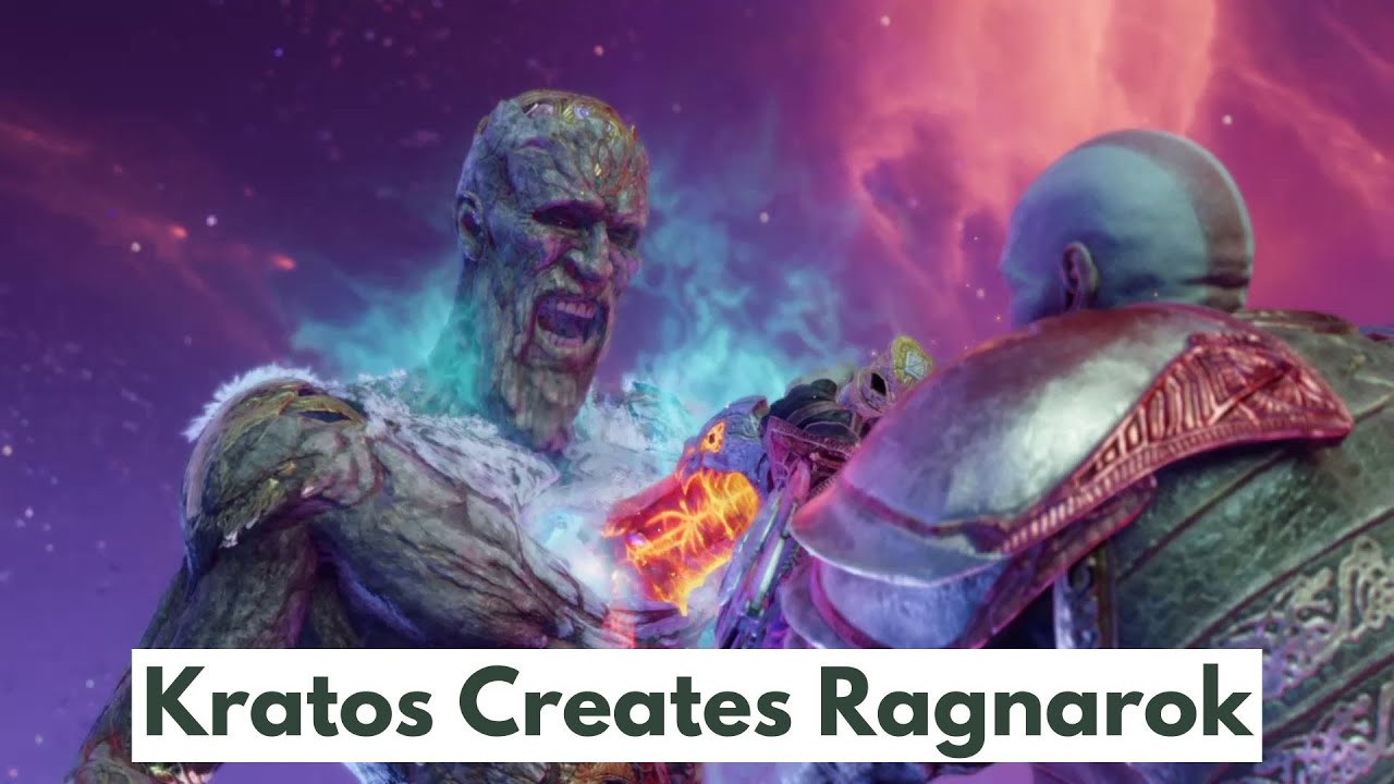 God Of War: Ragnarok Kratos Creates Ragnarok - YouTube