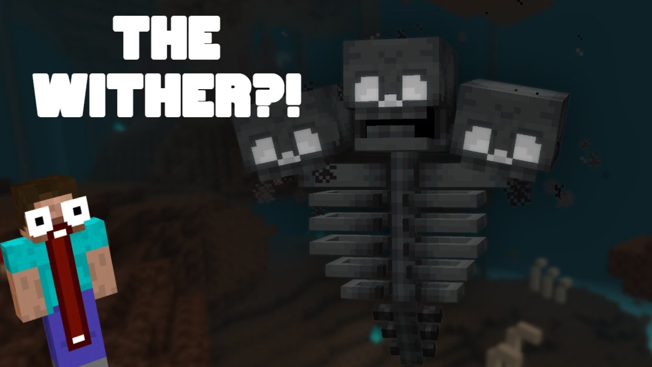 BEATING THE WITHER!! MINECRAFT LETS PLAY Part 11 - YouTube