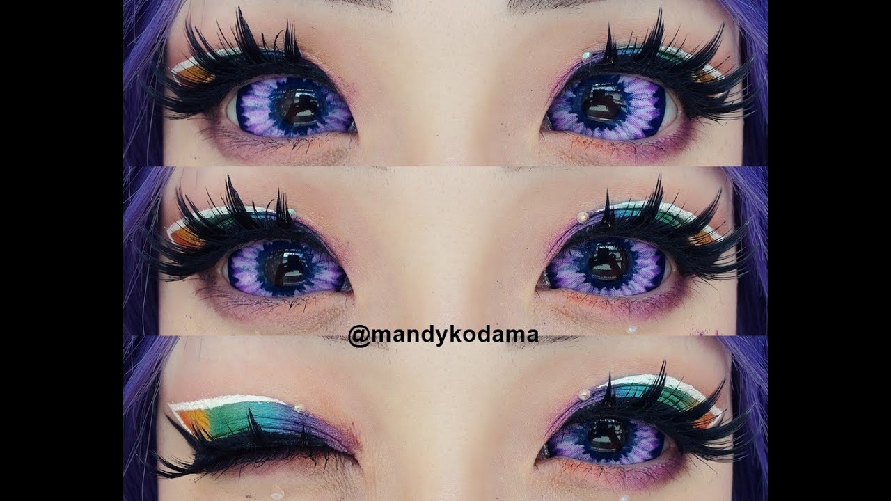 SHOWCASE: Sclera Lenses (22mm Contacts) - Sweety Violet Elf Purple ...