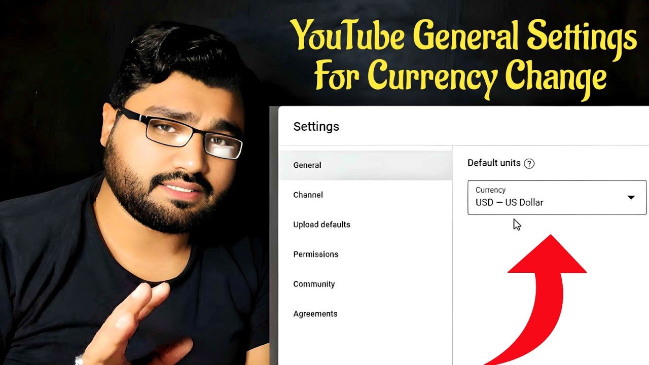 YOUTUBE Channel GENERAL SETTINGS For Currency Page | YouTube Channel General Settings - YouTube