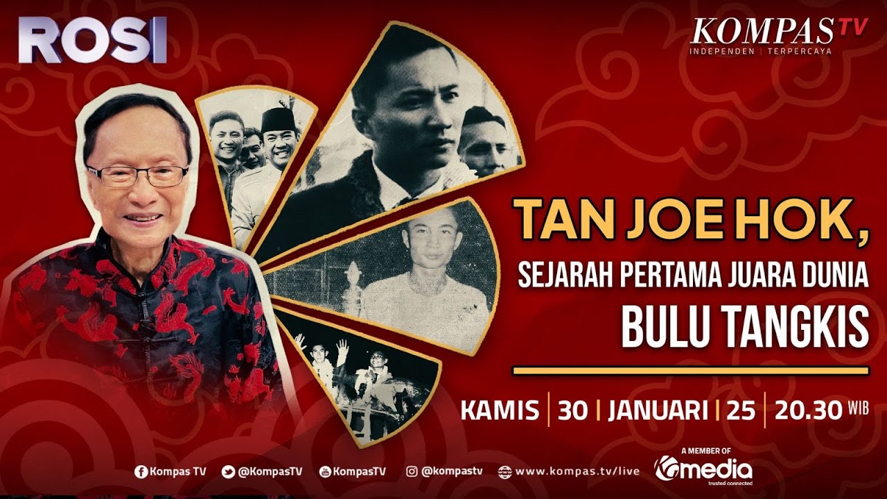 LIVE - Tan Joe Hok, Sejarah Pertama Juara Dunia Bulu Tangkis | ROSI ...