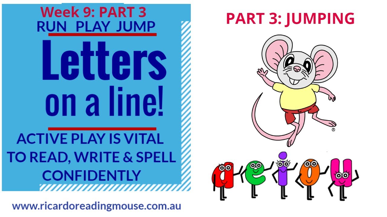 Wk 9: PART 3: Run Jump Play: Letters on a line - How Jumping benefits ...