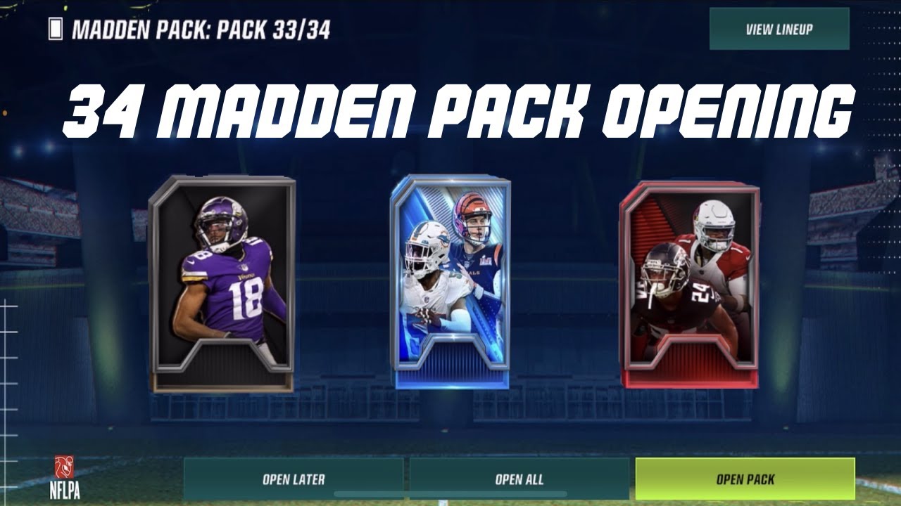 Madden Mobile 23 34 MADDEN PACK OPENING !! INSANE PULLS !! - YouTube