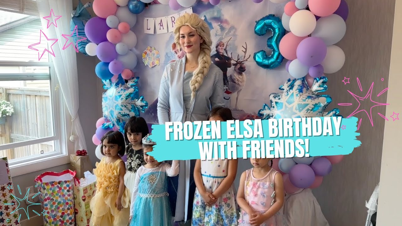 Having fun at Lara’s 3rd Elsa themed Birthday - YouTube