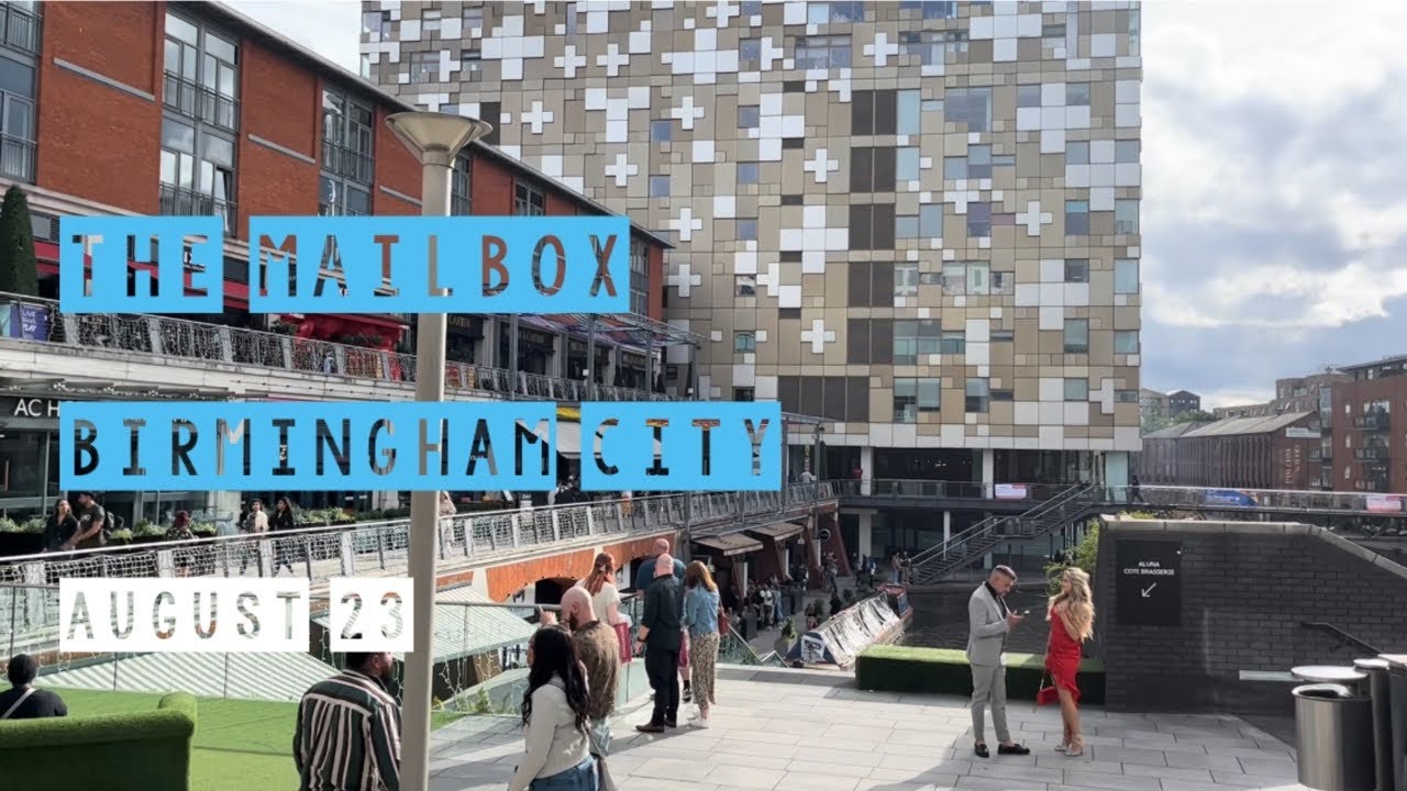 Mailbox Birmingham Walk Through, Harvey Nichols, BBC, Shops and Bars ...