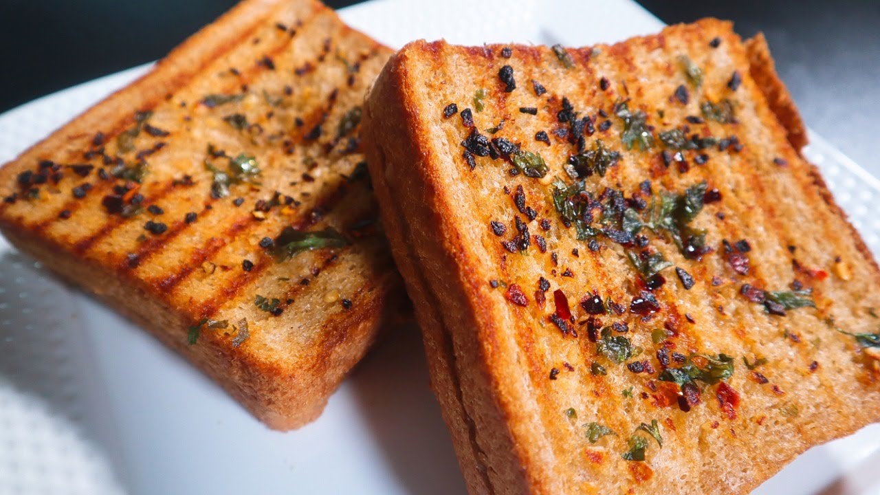 Garlic Bread Grilled Cheese Sandwich Recipe || Perfect Garlic Bread ...