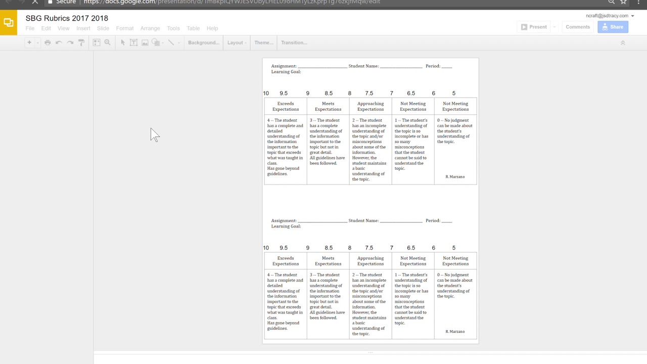 how to add a rubric assignment - YouTube