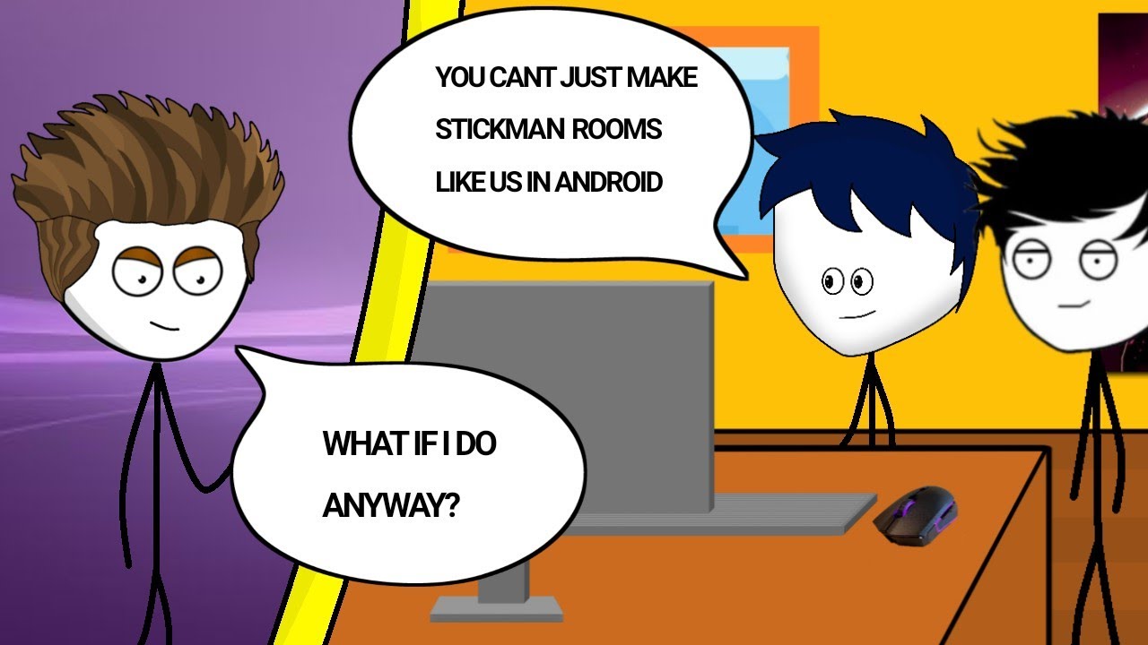 Make gaming room for stickman/2d animation like sapro ,xplo , leo kun ...