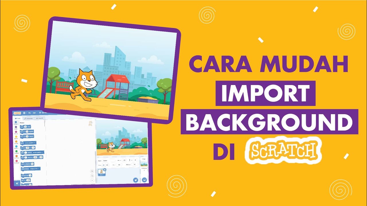 Cara Mudah Import Background di Scratch - YouTube