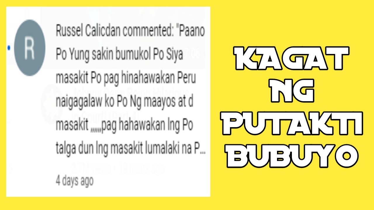 GINAWA KO ITO KAYA AKO GUMALING sa KAGAT NG PUTAKTI BUBUYOG - YouTube