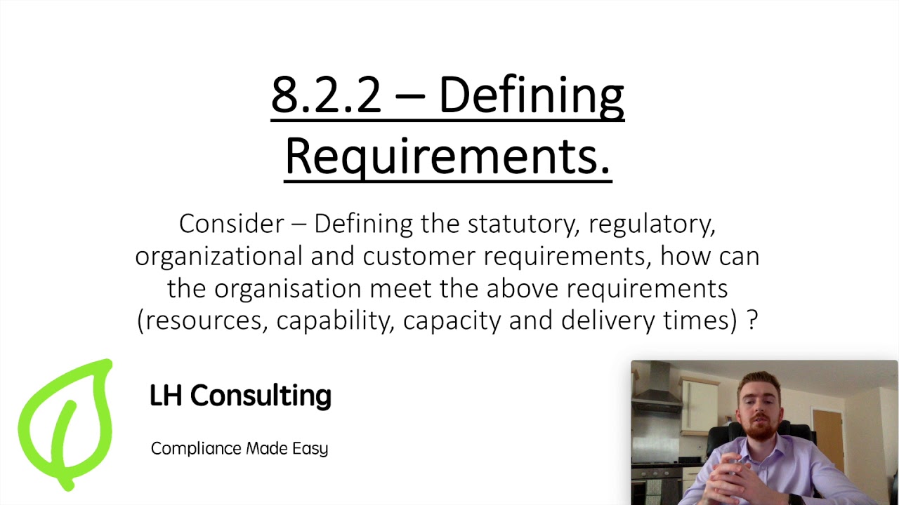 Requirements For Products & Services ISO 9001:2015 Clause 8 2 - YouTube