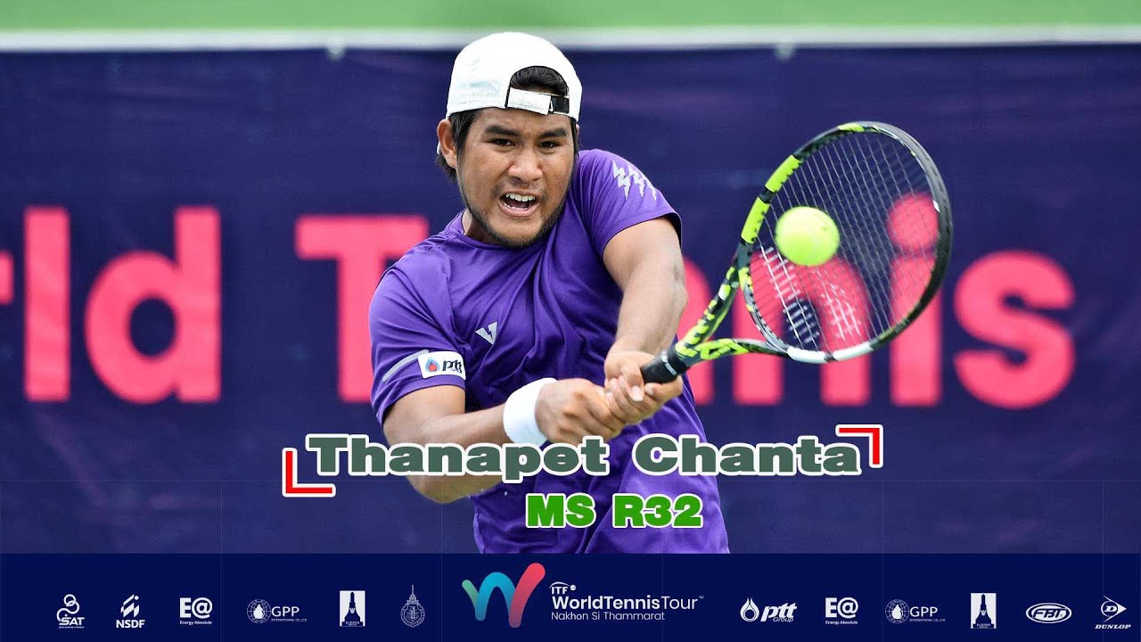 Thailand - ITF Men's Tennis Tour MS R32 - Thanapet Chanta vs Pol Wattanakul - YouTube