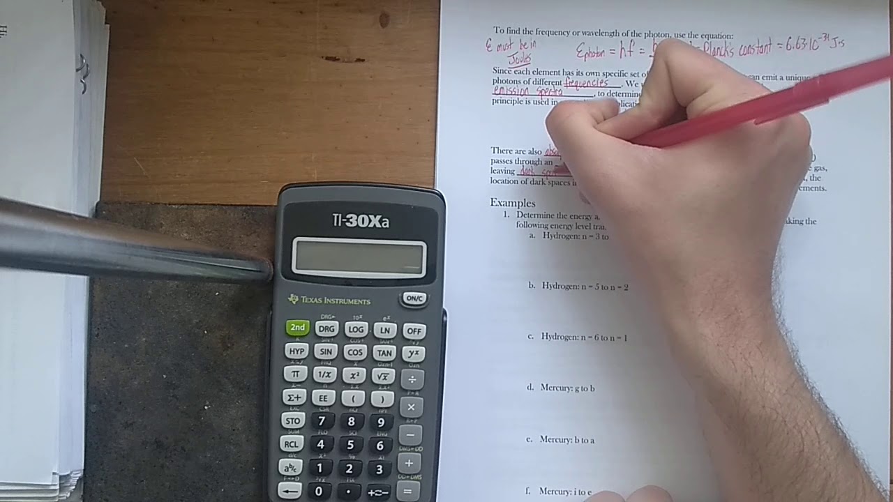 Regents Physics Modern Physics Unit: Atomic Spectra #2 - YouTube