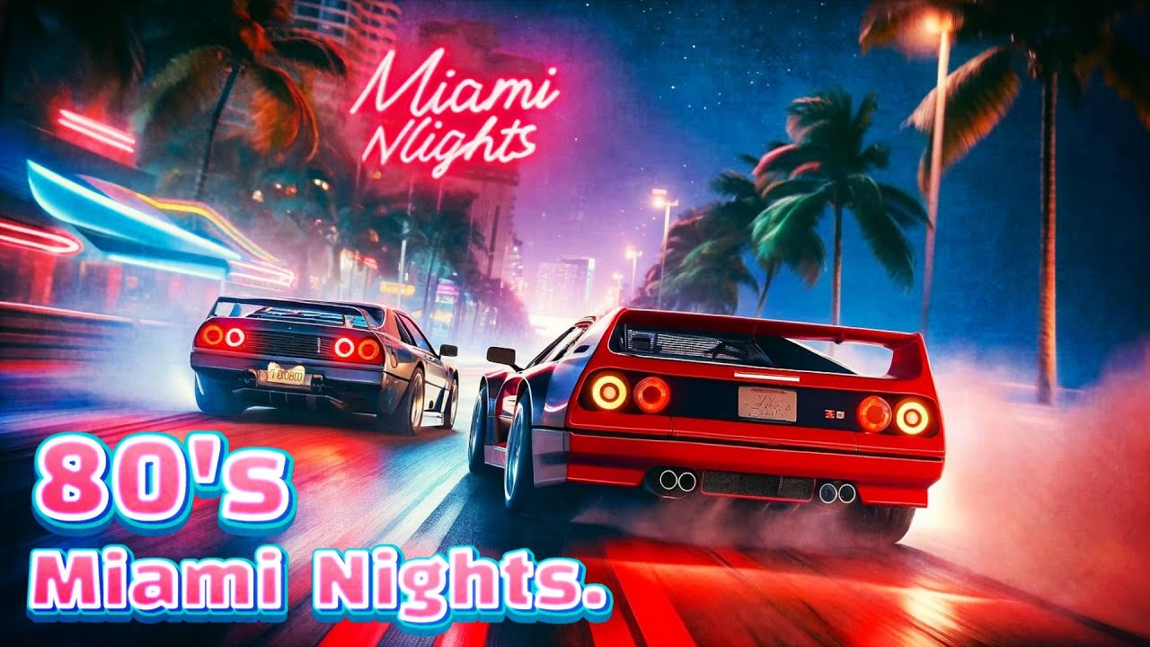 80's Miami Nights | High-Speed Lofi Synthwave Mix - YouTube