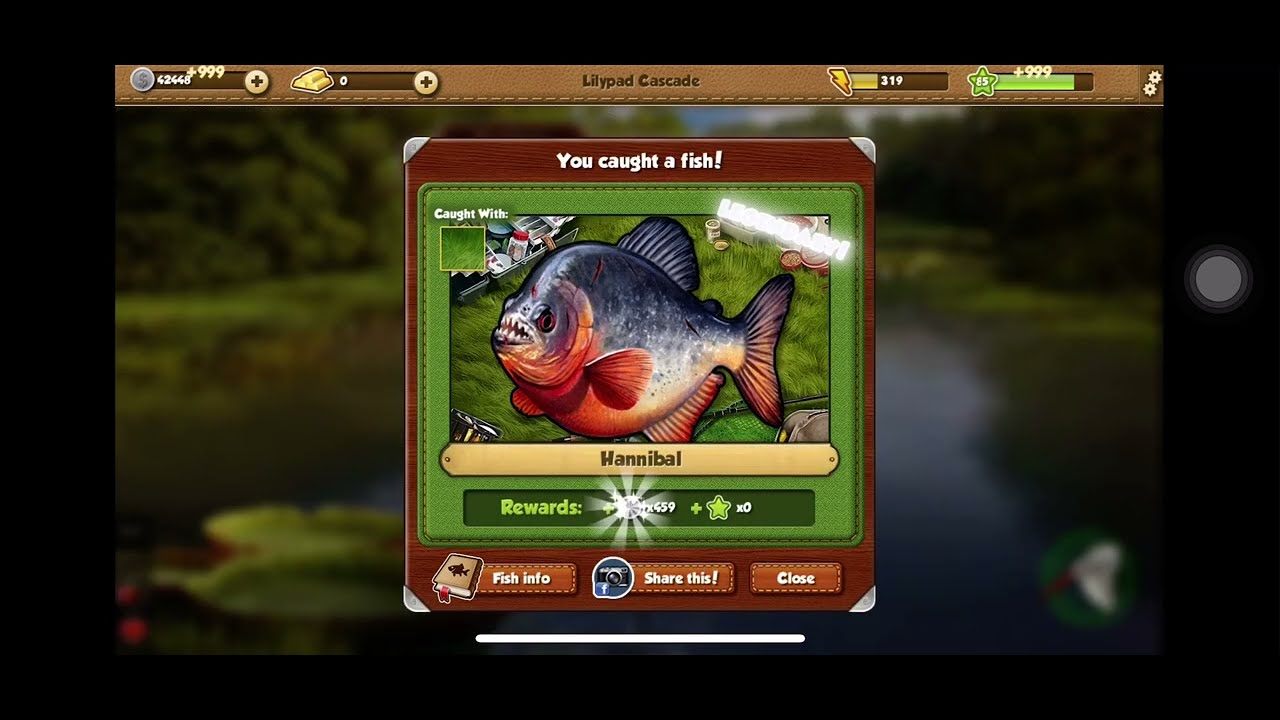 cara mendapatkan Legendary fish Hannibal-Fishing World - YouTube