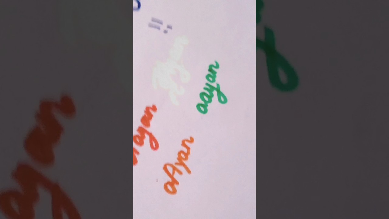 #aayan #writing #maheen writing aayan fonts - YouTube