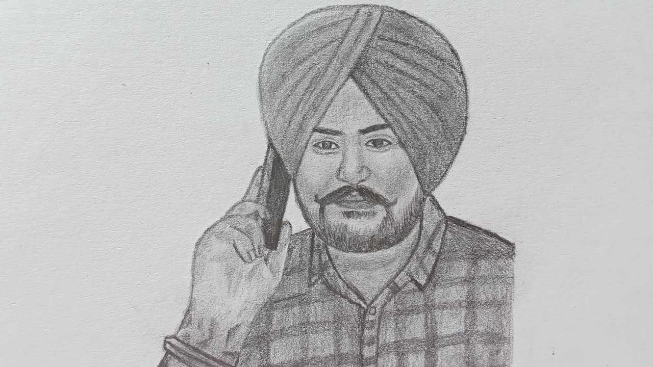 ||Sidhu moose wala drawing.||part-2||(Timelapse video) #sidhumoosewala ...