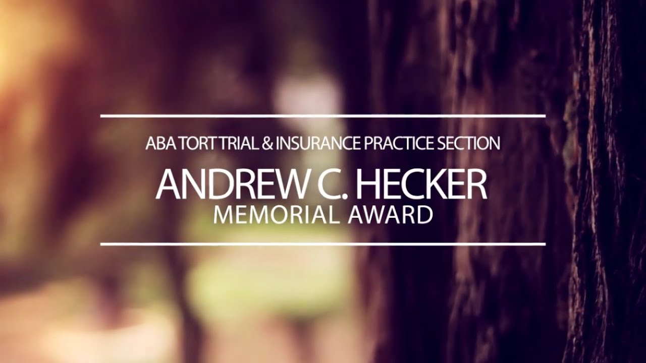 A Tribute: The Andrew C. Hecker Memorial Award - YouTube
