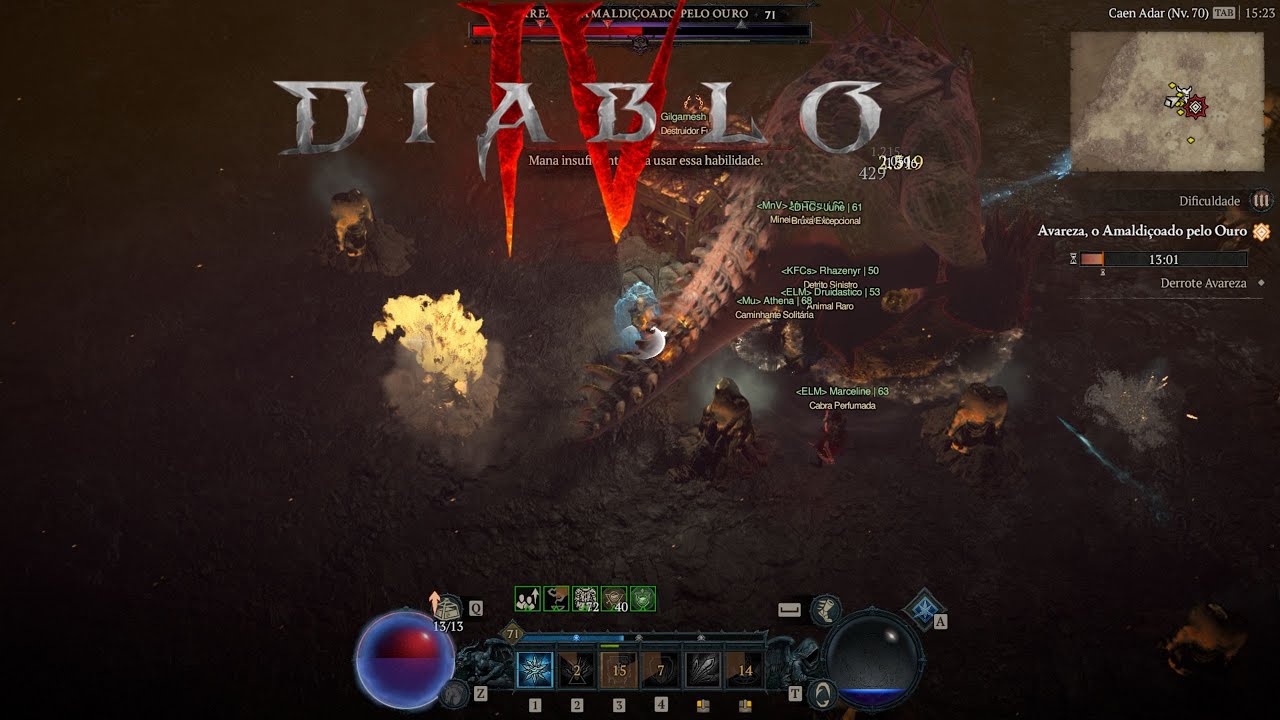 Diablo IV - World Boss: Mage Lv 70 (AVARICE THE GOLD CURSED) - YouTube