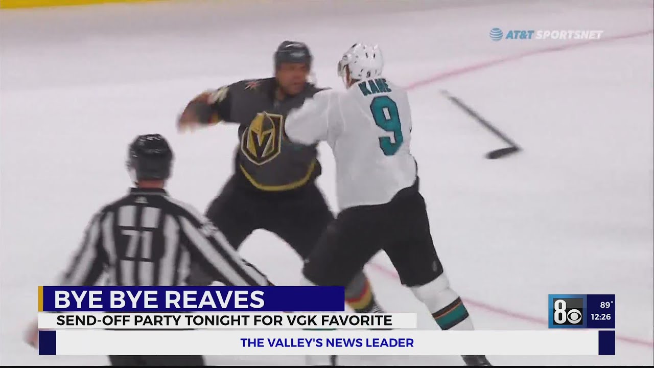BYE BYE REAVES: Send-off party tonight for Vegas Golden Knights ...
