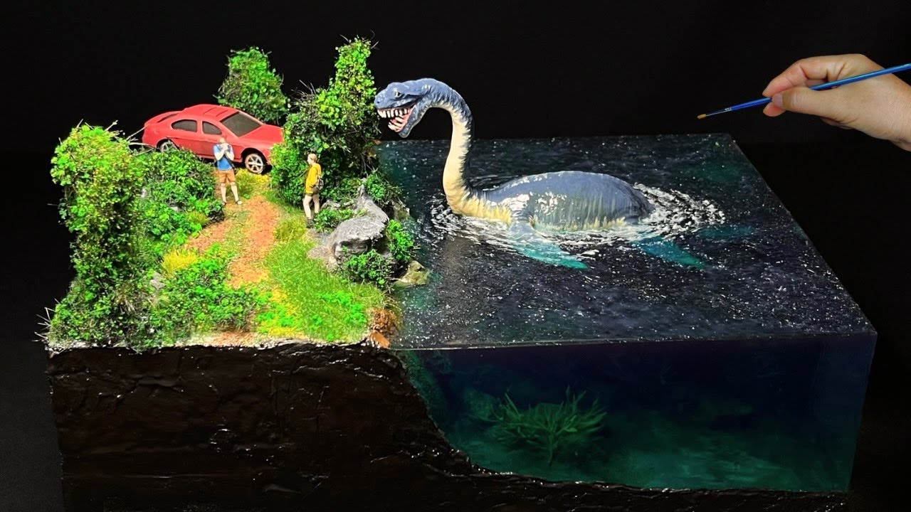 I Made a Realistic Loch Ness Monster Out of Clay / Diorama / Resin Art ...