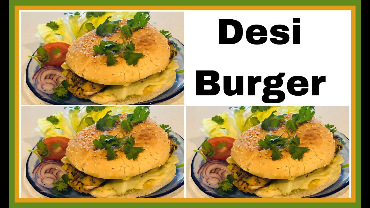 Veg Desi Burger | आलू टिक्की बर्गर की झटपट रेसिपी | Easy to make Veg ...