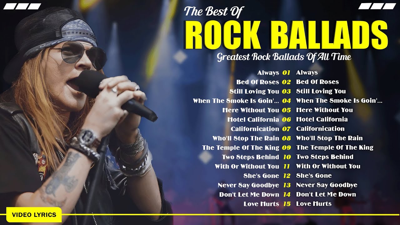 Most Popular Slow Rock Ballads Of All Time - 2 Hours Best Slow Rock ...