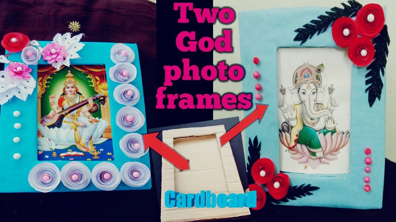 2 Easy God photo frames ideal craft for room decoration /cardboard with ...