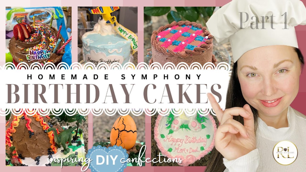 EASY HOMEMADE BIRTHDAY CAKE IDEAS Anyone Can Make! • DIY Birthday Cakes ...