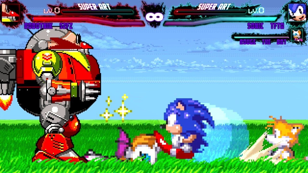 Robotnik S2FZ vs Sonic TFTA & Rouge The Bat - YouTube