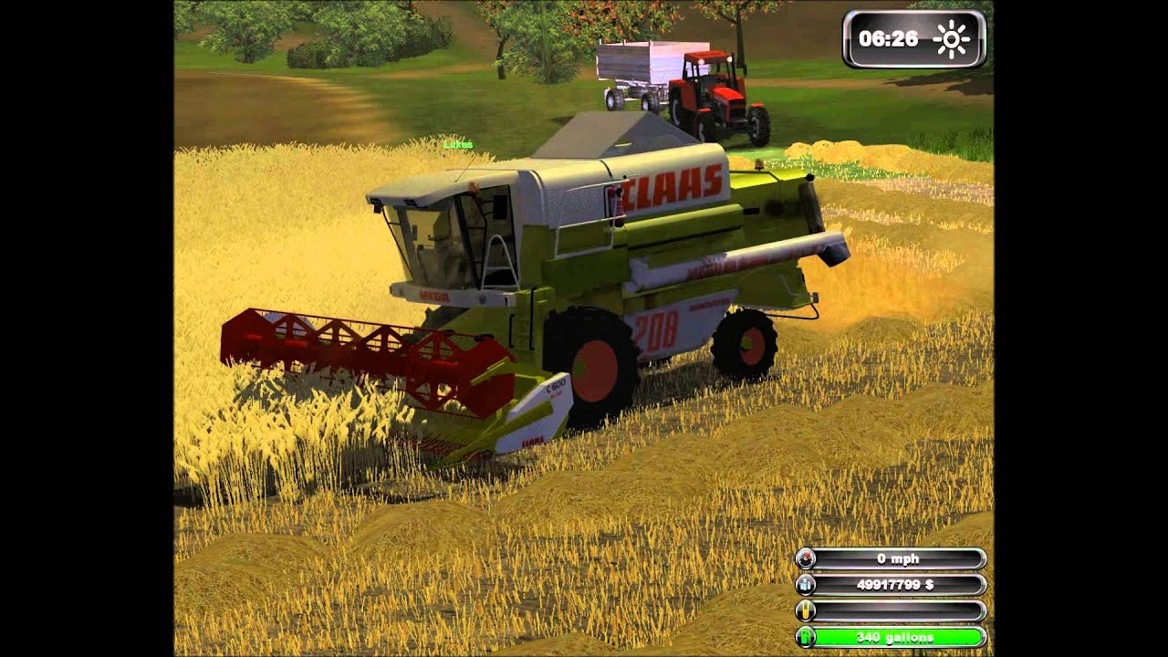 Farming simulator 2011 Multiplayer žně 2012 - YouTube