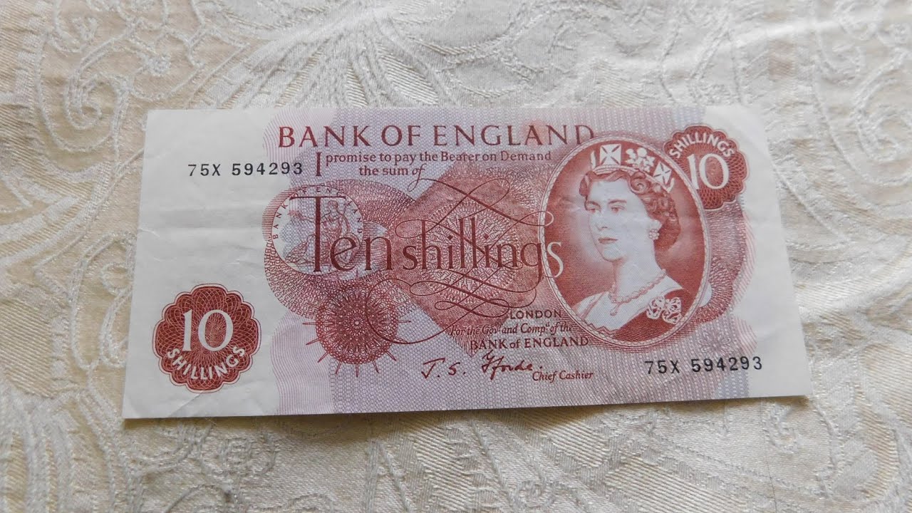 British 10 Shilling Banknote (pre-decimal) - YouTube