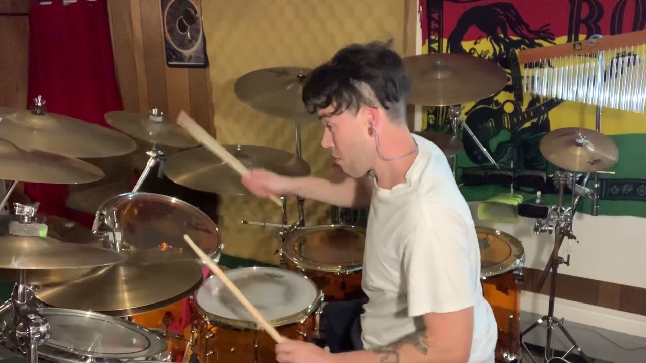 Not Whip lash Drum Solo Practice Jam - YouTube