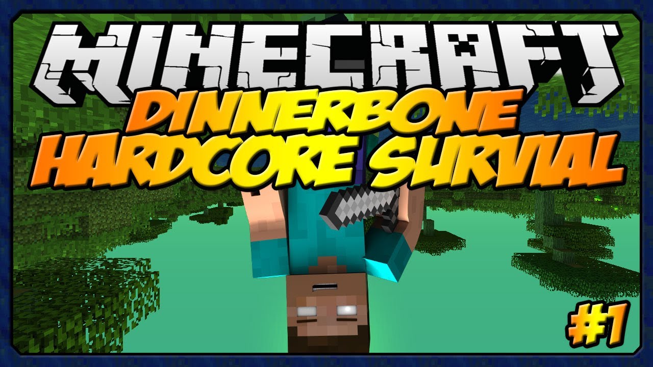 Minecraft: Dinnerbone Hardcore Survival #1 "Everything Is Upside Down ...